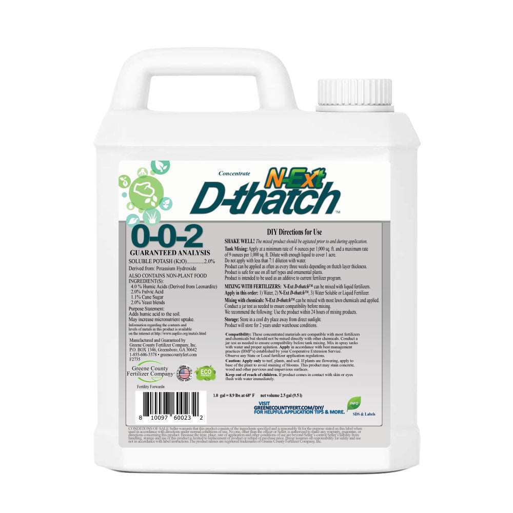0-0-2 D-Thatch Liquid Dethatch | N-Ext – DIY Grass Care